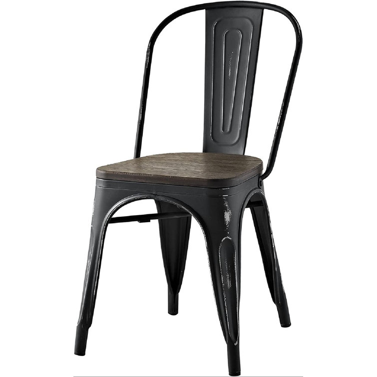 Williston Forge Djafar Slat Back Stacking Side Chair Wayfair Canada